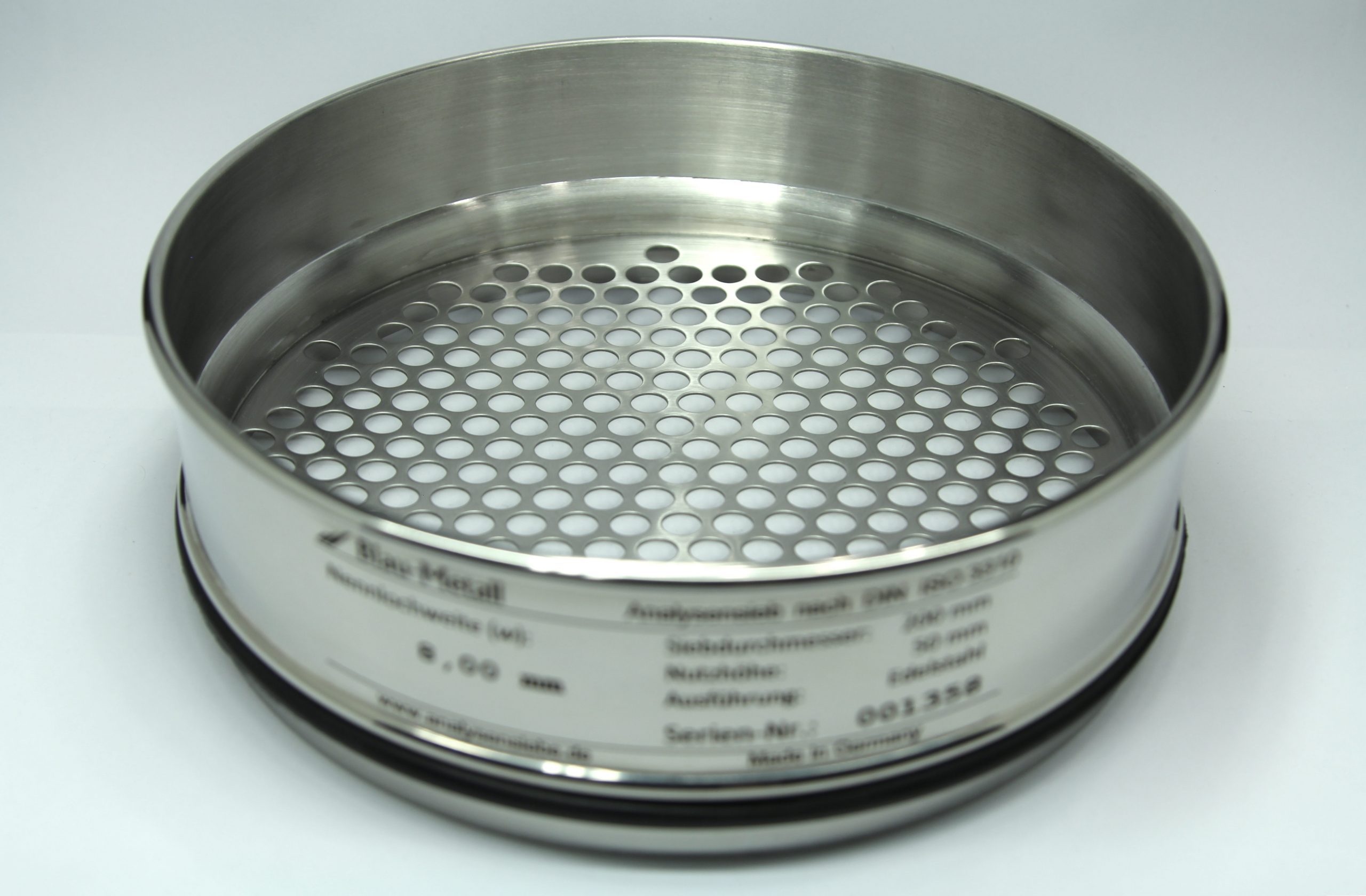 Test Sieve ISO 3310, Round Apertures 8.00 mm - ISO 5223 eStore