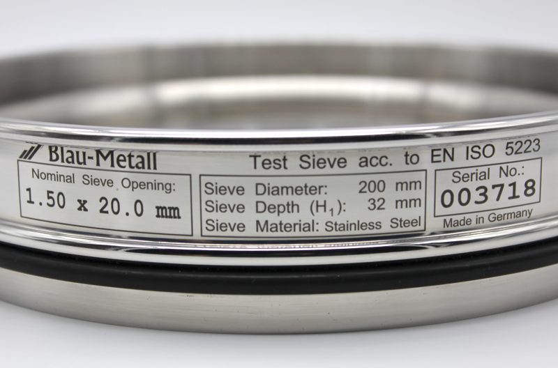 Test Sieve ISO 5223, Oblong 1.50 x 20.0 mm - ISO 5223 eStore